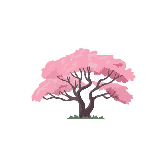 Cherry Blossom Tree Vectors Stock Illustration - Illustration of ...