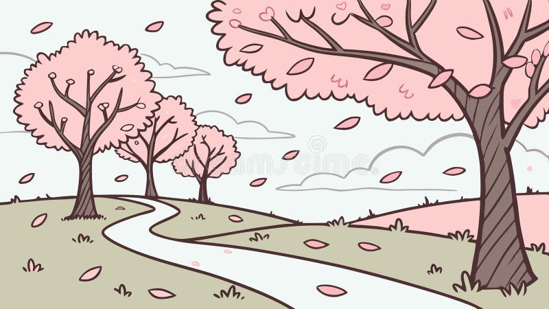 Floral Path Cartoon Stock Illustrations – 2,984 Floral Path Cartoon ...
