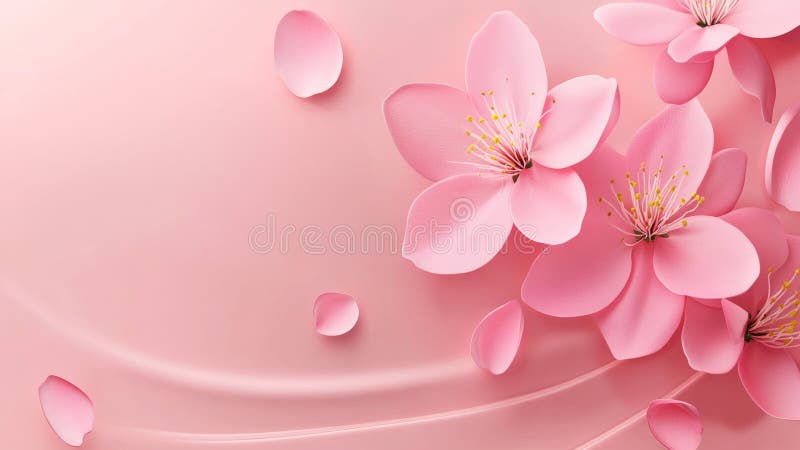 Cherry Blossoms in Soft Pink Hues Create a Beautiful Floral Display ...