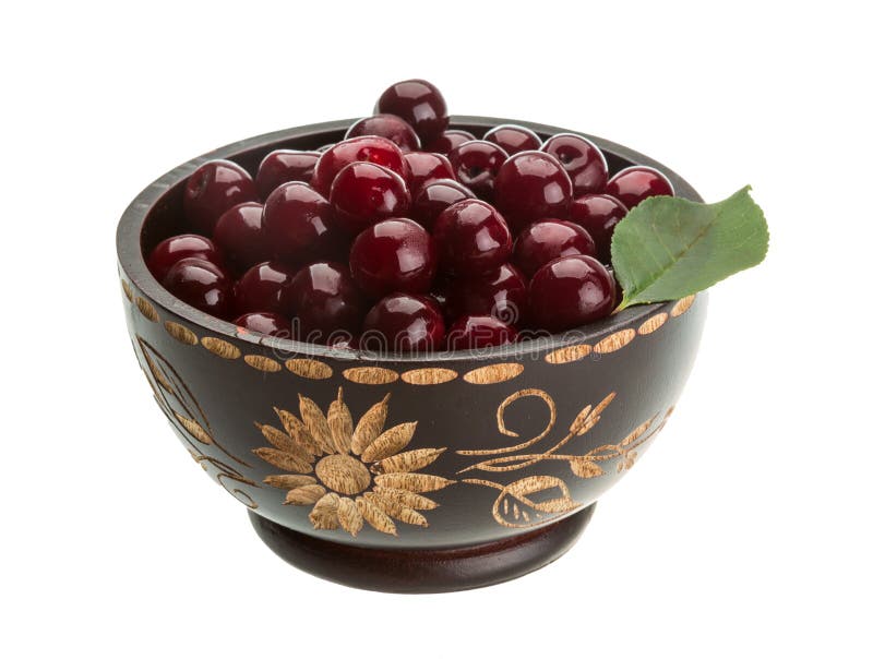 Cherry in the bowl stock image. Image of fresh, health - 44036557