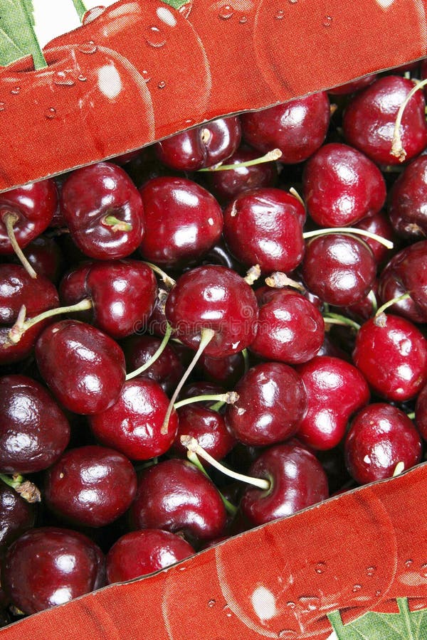Cherry in the box stock photo. Image of juice, close - 22845246