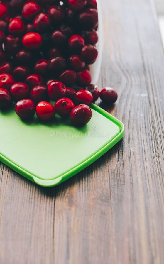 Cherry in Box stock photo. Image of seasonal, berry, breakfast - 82239454