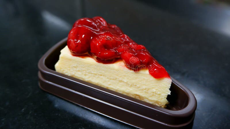 Cherry Cheese Cake Top Filling Stock Photo - Image of cake, creamy ...