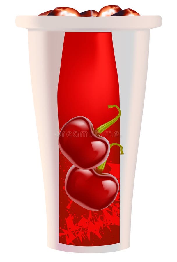 Cherry Coke Photorealistic Illustration Stock Illustration ...