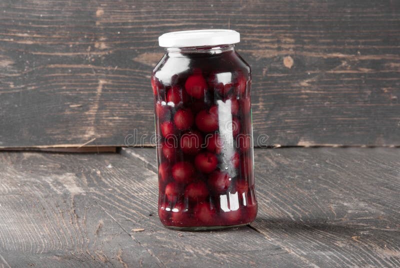 Plum compote in jar. stock photo. Image of drink, juicy - 23792432