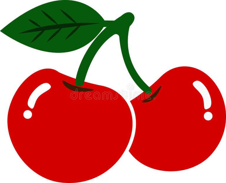 Cherry Eps Vector Fruit Vector Digital File Stock Illustration ...