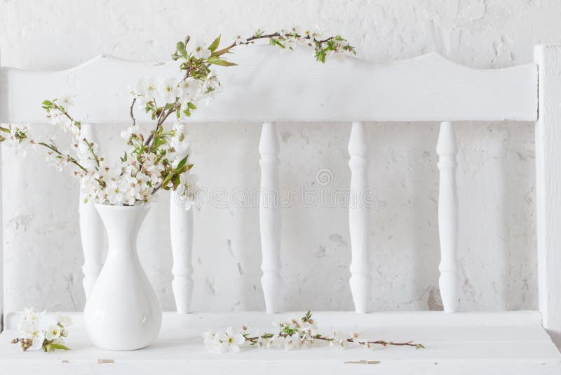 Flowers in Vase on White Background Stock Photo - Image of fresh ...