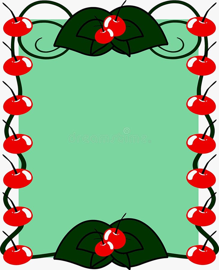 Strawberry border stock vector. Illustration of cheerful - 17320082