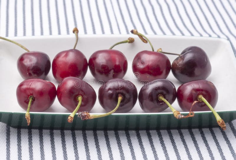 Cherry stock photo. Image of basket, close, leaves, ripe - 102411530