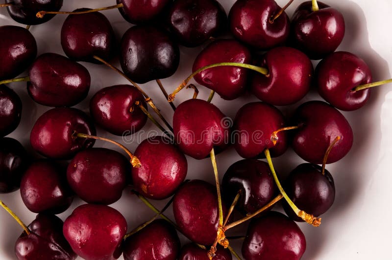 Cherry Fruit Background Texture Pattern Stock Photo - Image of ripe ...