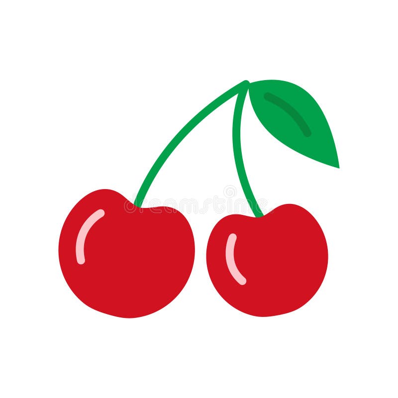 Cherry icon. cherry sign stock illustration. Illustration of natural ...