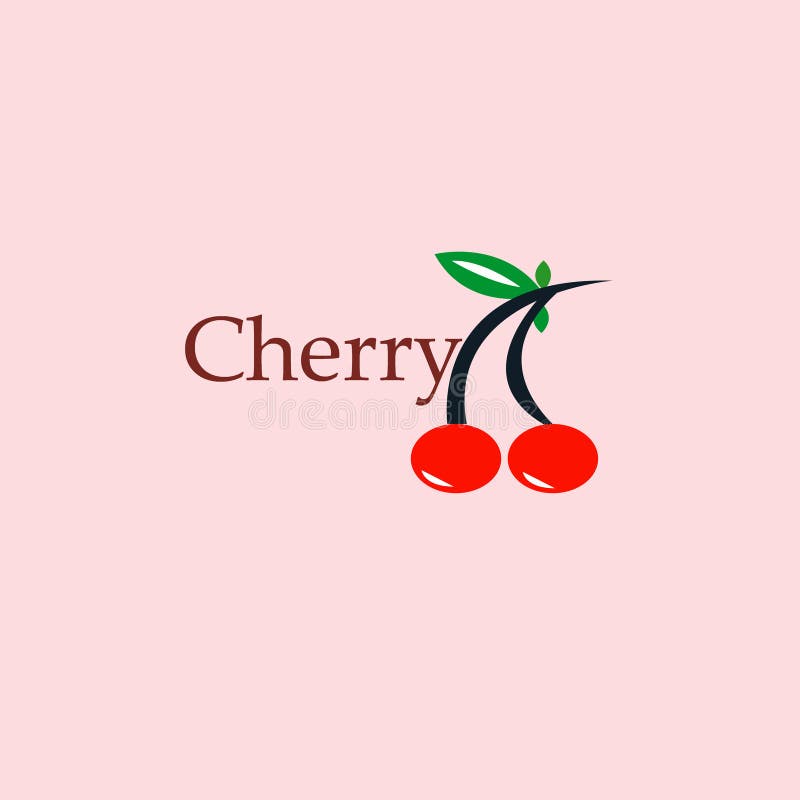 Cherry icon stock illustration. Illustration of pink - 360583950