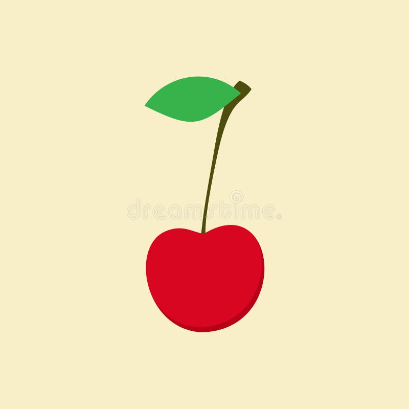 Cherry Icon, Vector Cherry Icon, Isolated Cherry Sign Stock Vector ...
