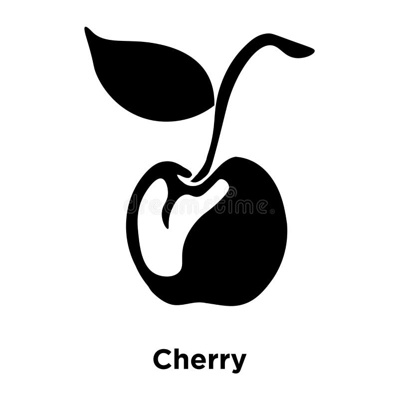 Cherry Icon Vector Isolated on White Background, Logo Concept of Stock ...