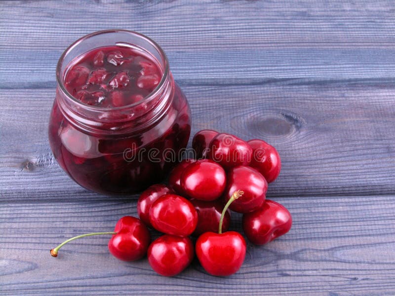 Cherry jam stock photo. Image of home, preserve, food, diet - 901994