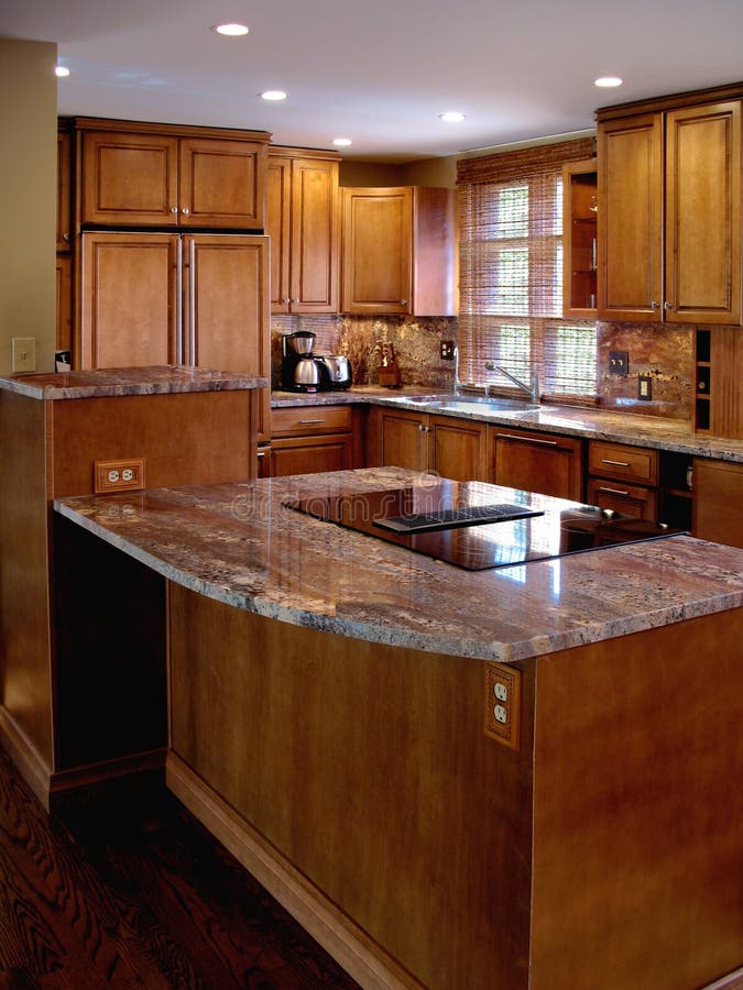 Upscale kitchen vertical stock photo. Image of estate - 2635682