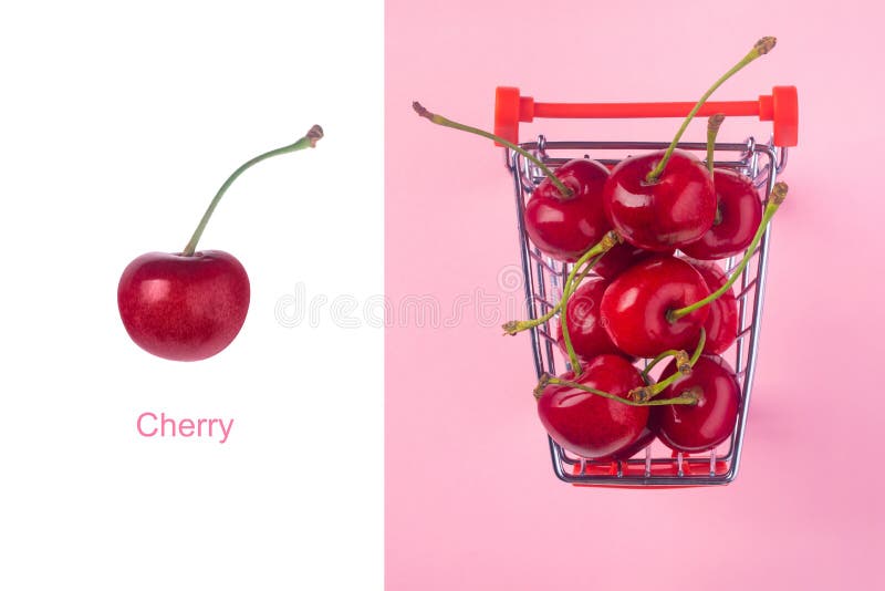 Cherry layout stock photo. Image of natural, creative - 154531684