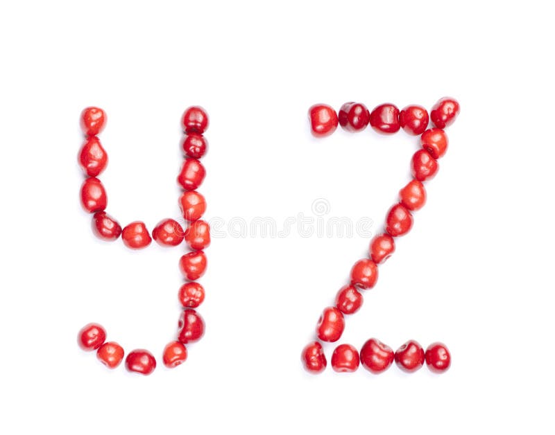 Cherry letters stock image. Image of flavor, frame, alphabet - 15023273