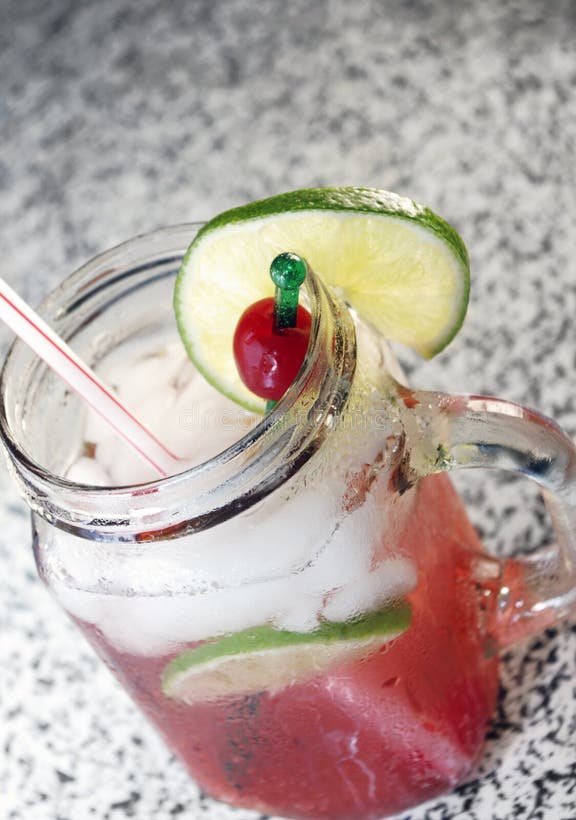 Cherry Limeade stock image. Image of summer, diner, thirsty - 2666693