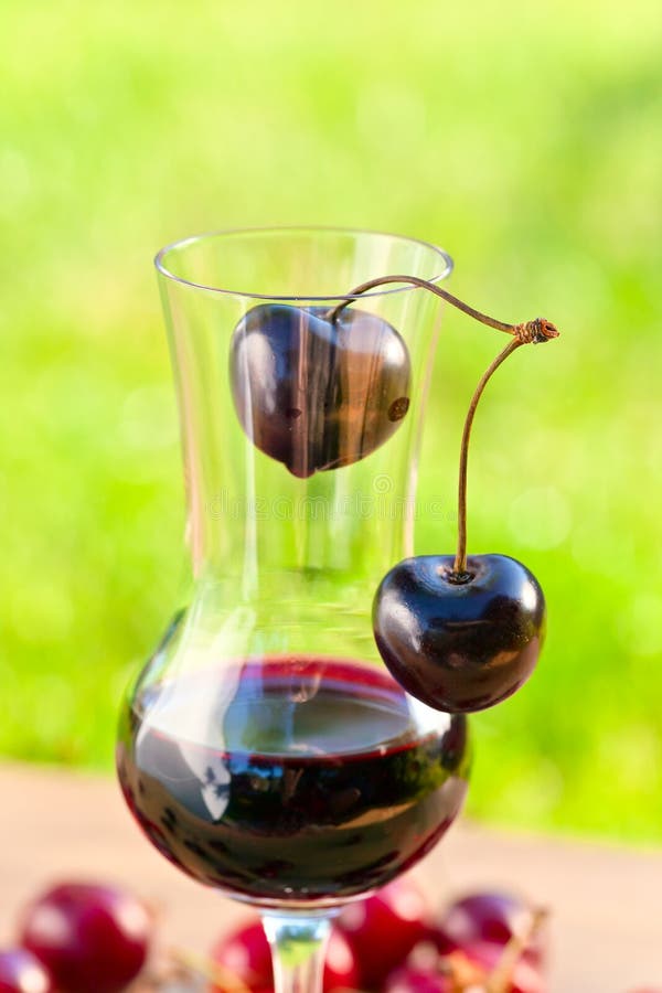 Cherry liquor stock image. Image of color, liquor, agriculture - 56314581