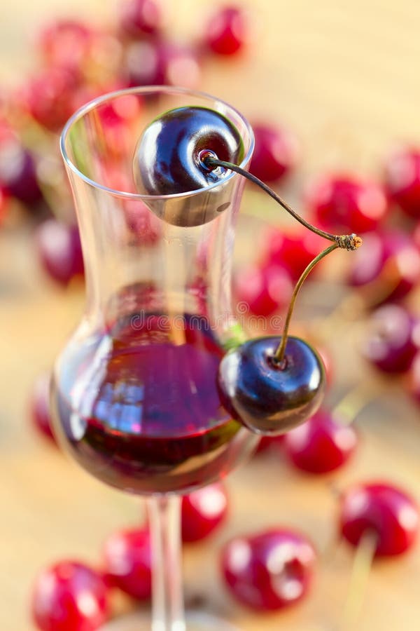 Cherry liquor stock image. Image of color, liquor, ripe - 57261191