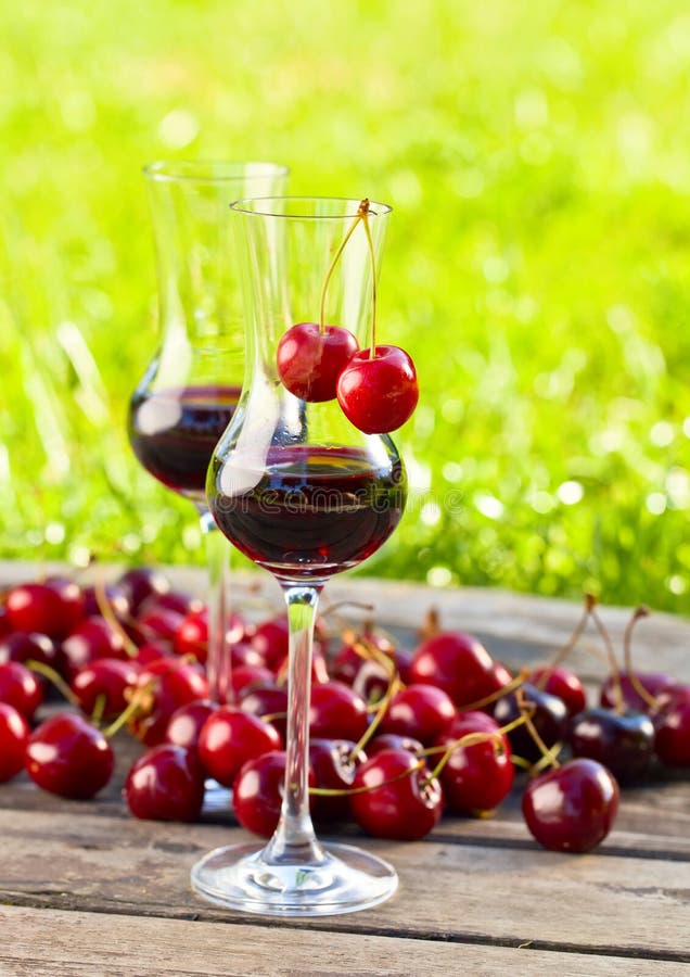 Cherry liquor stock image. Image of ripe, drink, alcohol - 91589935