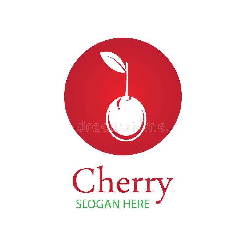 Cherry Logo Design Template. Vector Illustration Stock Vector ...