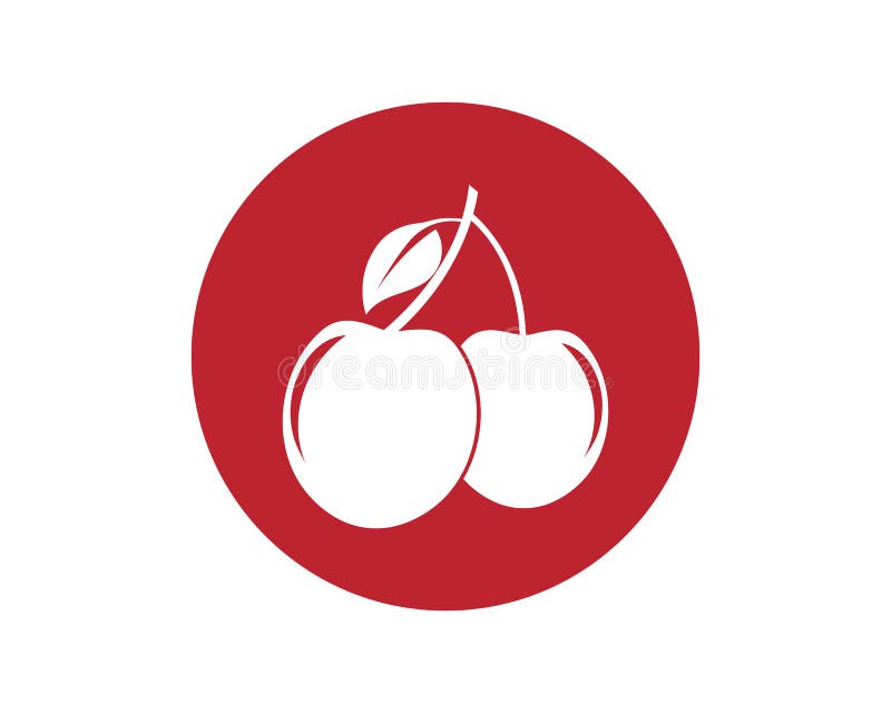 Cherry Logo Template Design Stock Vector - Illustration of cherry ...