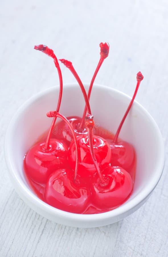 Cherry maraschino stock image. Image of glazed, stems - 38698391