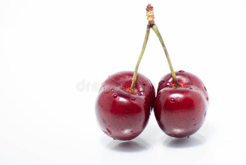 Cherry pair stock photo. Image of berry, love, taste - 19849024