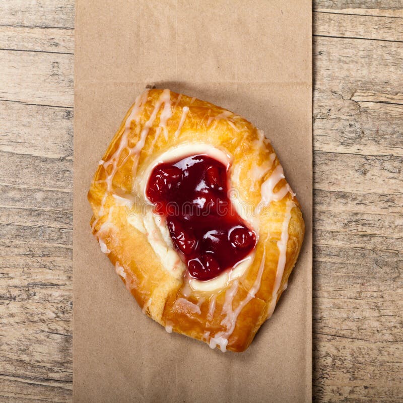 Cherry pastry stock photo. Image of flour, recipe, custard - 44898442