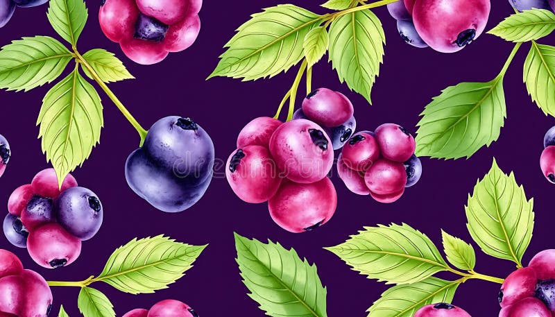 Cherry Pattern Repeat Design, Fruit Background and Playful Textile Art ...