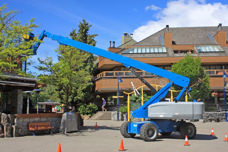 Cherry Picker stock image. Image of work, tree, picker - 91683137