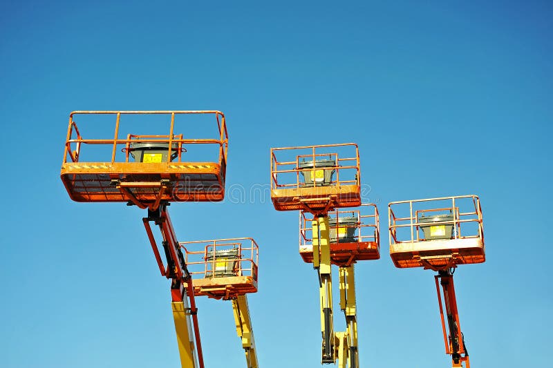 A Work Platform - Industry Construction Cherry Picker Stock Photo ...
