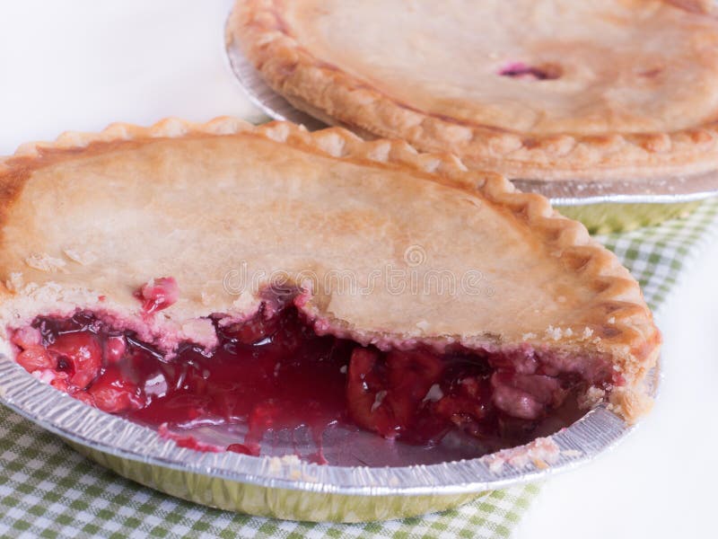 Cherry pie stock image. Image of baking, cobbler, fresh - 255961425