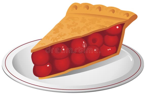 Cherry Pie Illustration stock vector. Illustration of cherry - 20225254