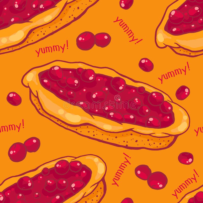 Cherry Pie Seamless Pattern Stock Vector - Illustration of breakfast ...