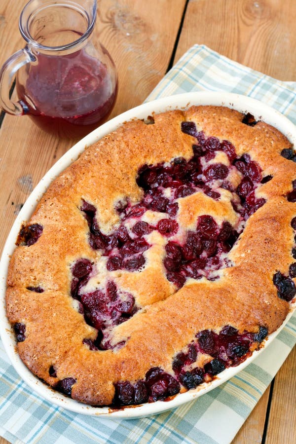 Cherry pudding stock image. Image of food, cherry, baking - 27860119