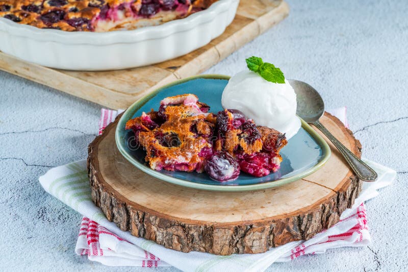 Cherry pudding stock image. Image of beer, cake, cuisine - 185953213