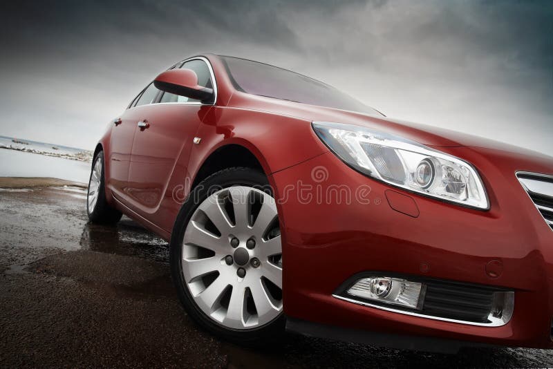 Cherry red car stock photo. Image of luxury, fast, driving - 8561432