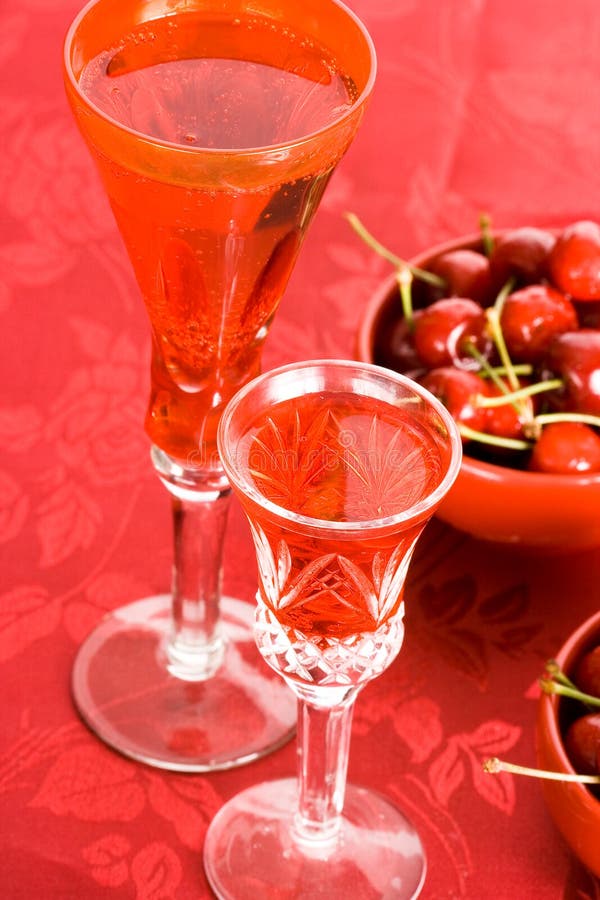 Cherry and red wine stock photo. Image of health, fresh - 7121756