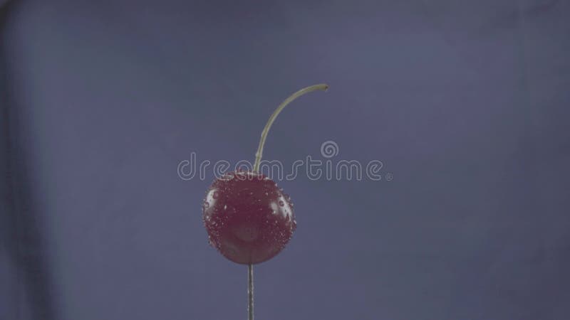 Cherry Rotating with Loop on Blue Screen for Chroma Key Stock Footage ...