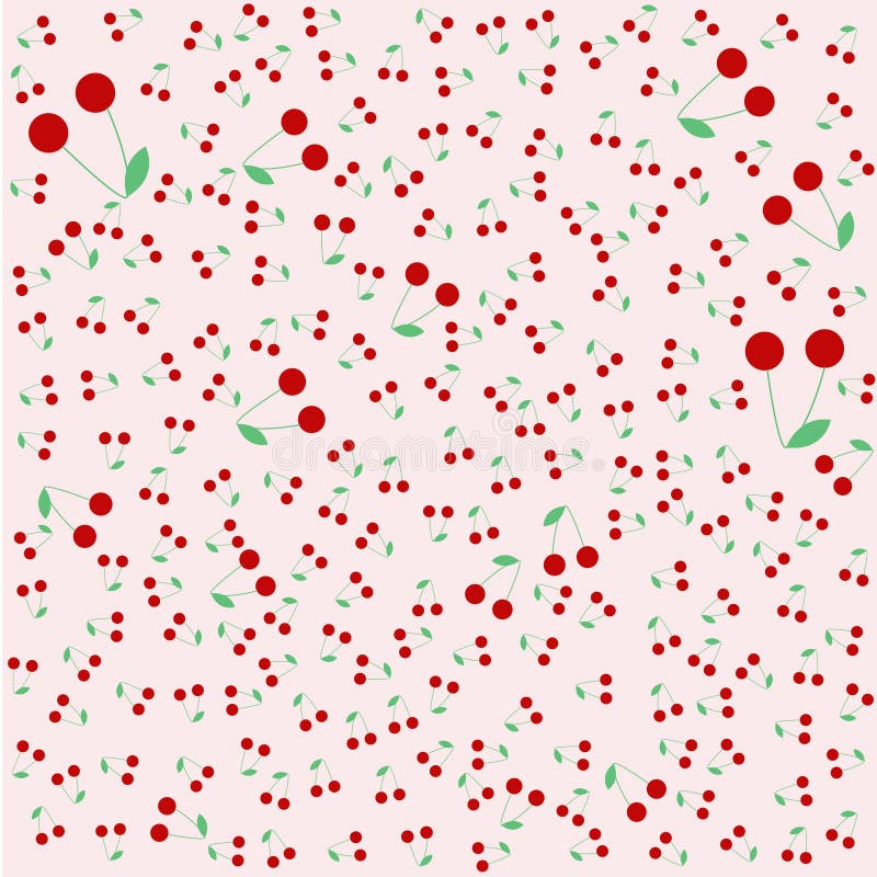 Cherry scatter background stock illustration. Illustration of cherry - 127935081