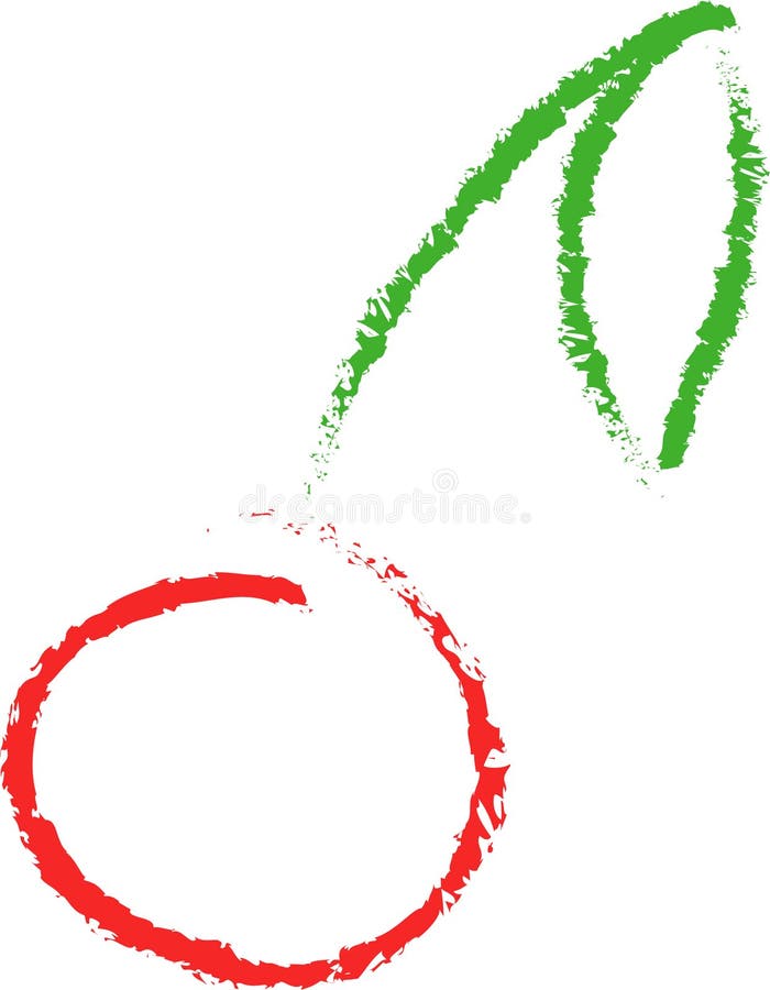 Cherry sketch stock vector. Illustration of food, simple - 83326522
