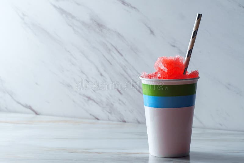 Cherry Slushy Paper Straw stock photo. Image of slush - 174493816