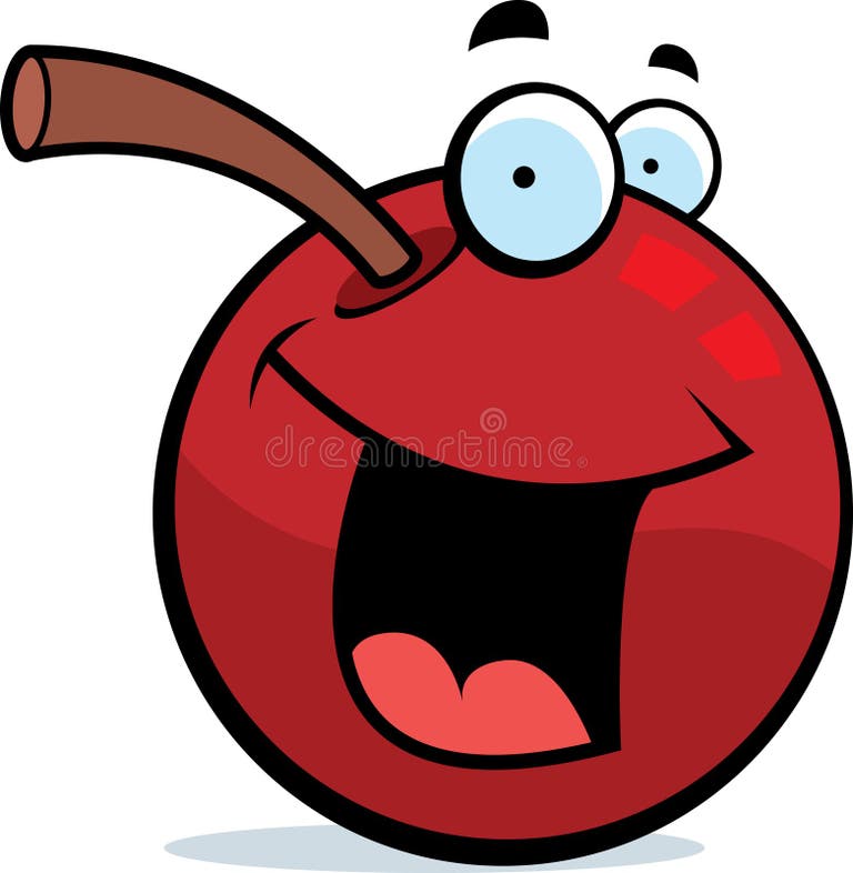 Cartoon Red Cherry Smiling Stock Illustrations – 924 Cartoon Red Cherry ...
