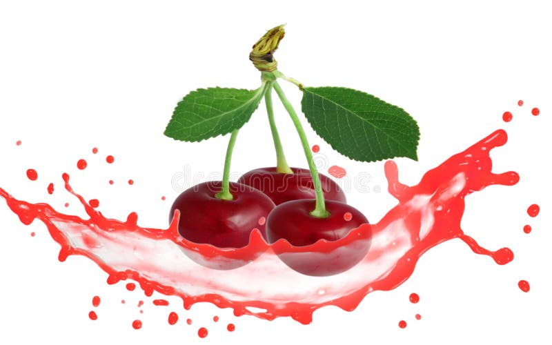 Cherry splash stock photo. Image of healthcare, freshness - 25681536