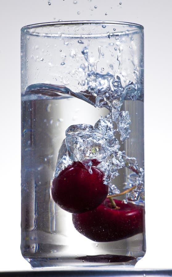 Cherry Splash in Water stock photo. Image of droplet - 17794190