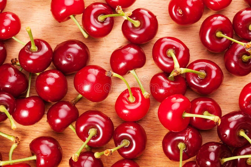 Cherry on a table stock photo. Image of closeup, cherry - 55575032