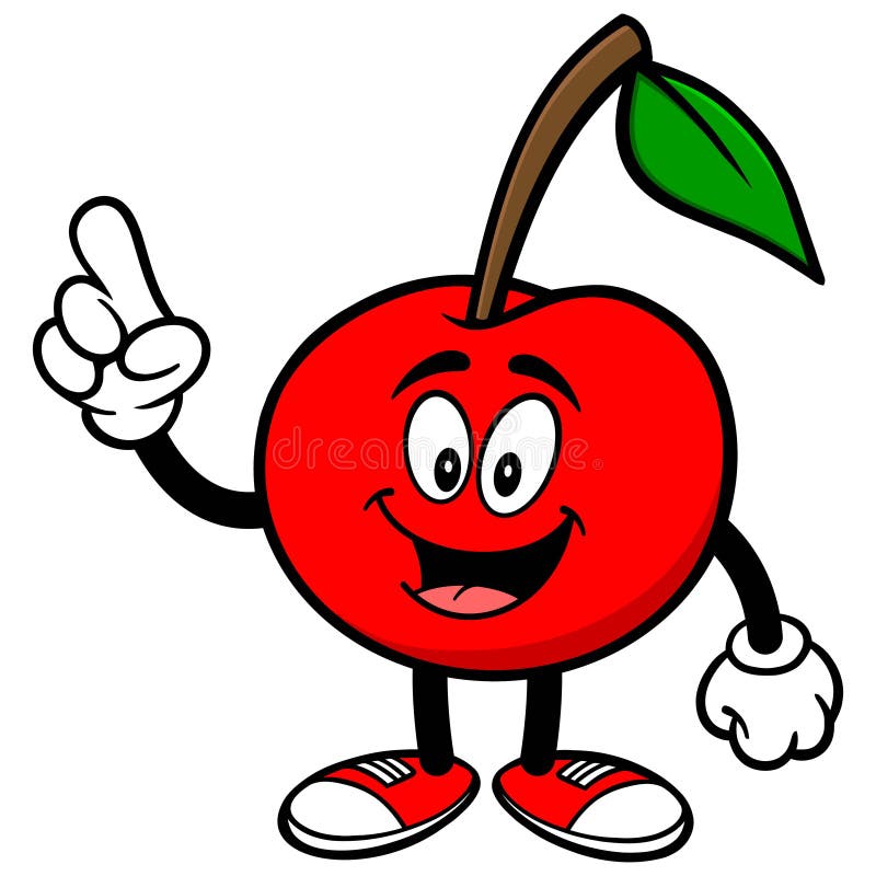 Cherry Talking stock vector. Illustration of snack, talking - 53766775